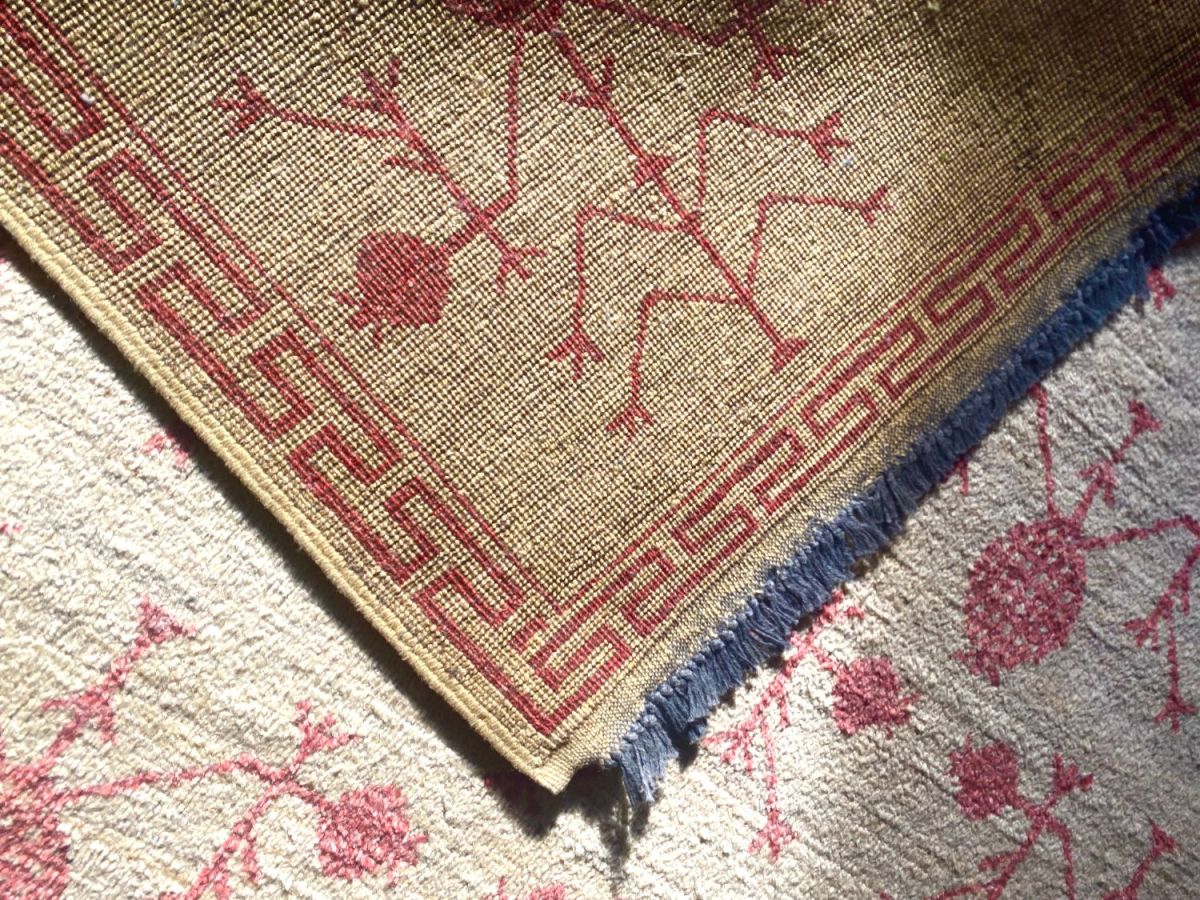 Handwoven Wool Rug – 140 × 220 cm – Central Asian Khotan Style, home ...