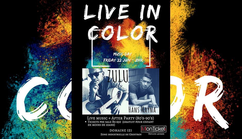 Live In Color, Concerts, 22 Juin 2018
