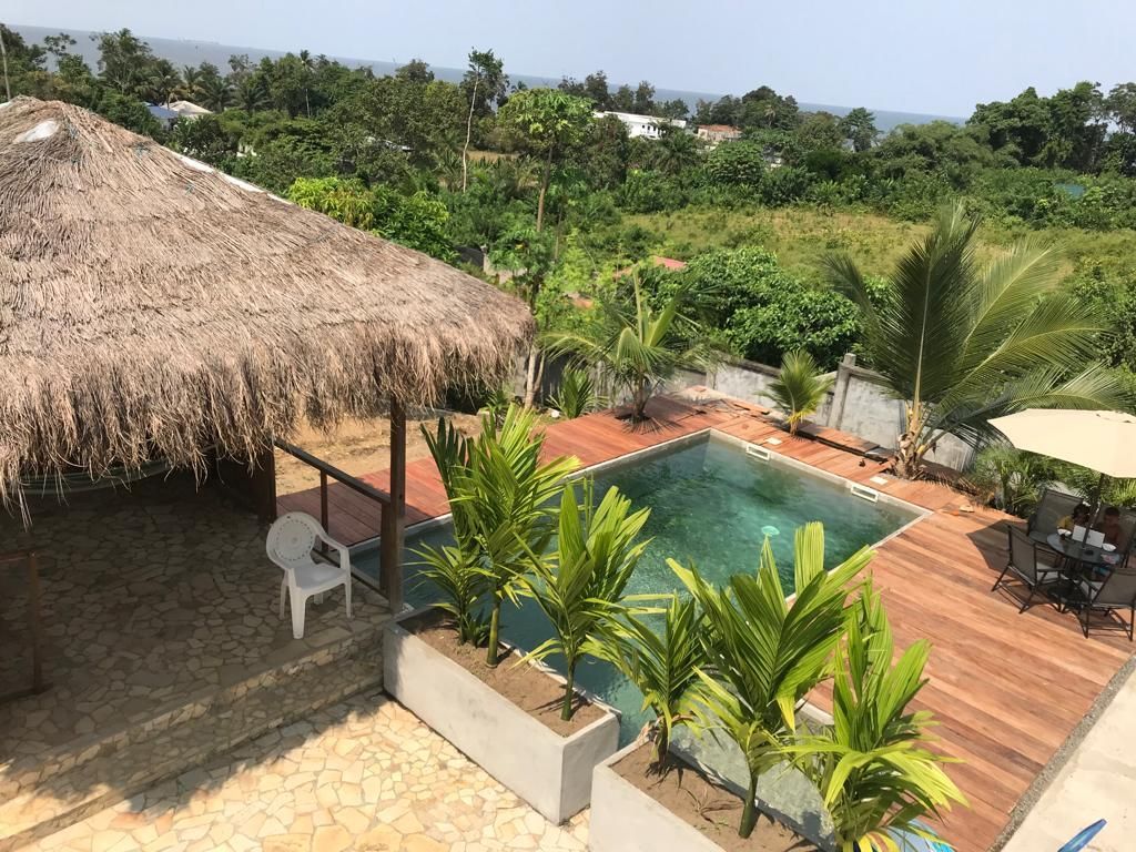 Chalet with swimming pool and panoramic sea view, House for rent Kribi ...